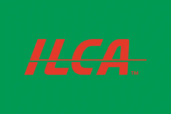 Bandiera Classe Ilca 6 verde in poliestere nautico, stamina